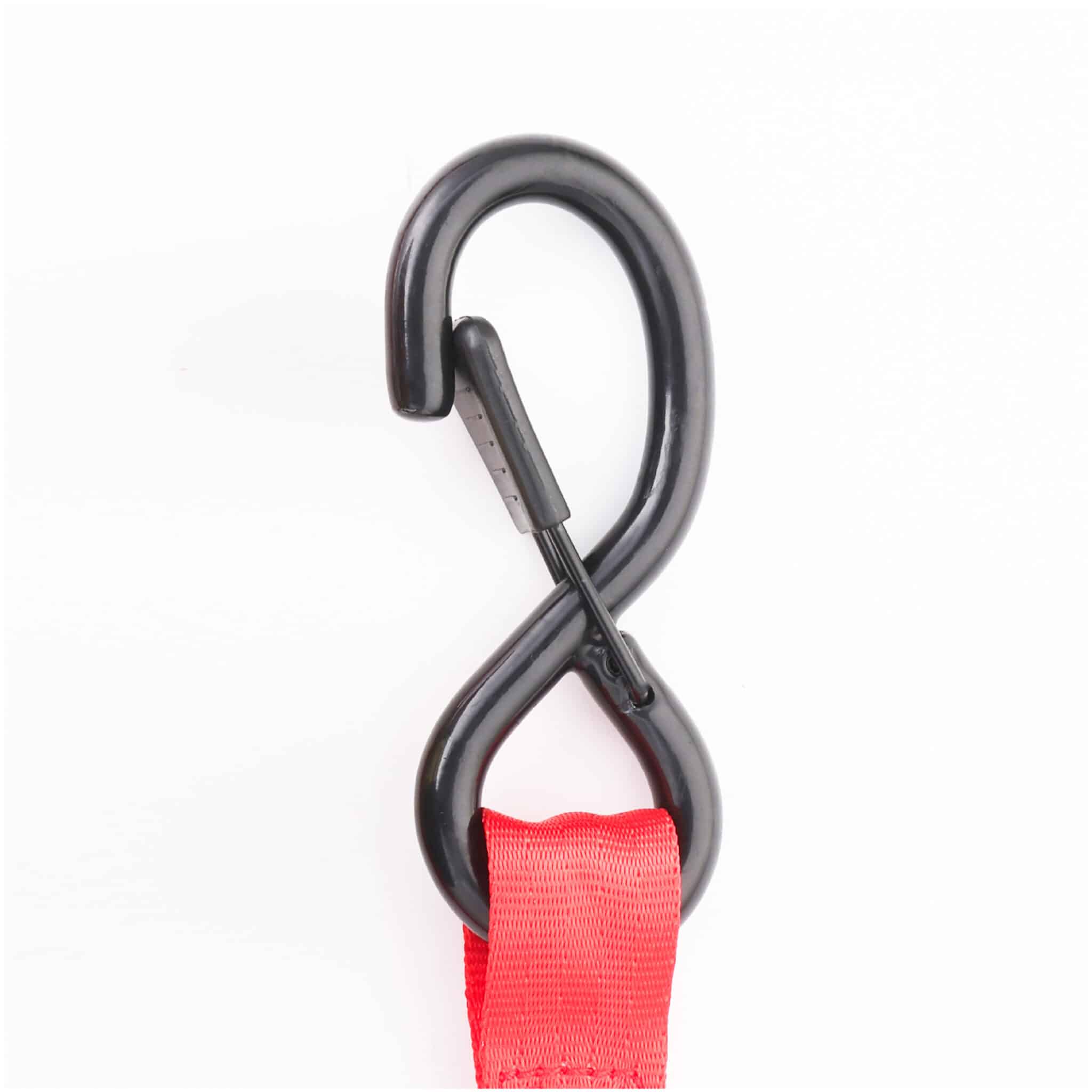 1in x 10 ft S-Hook Retractable Ratchet Straps 4-Pack, Red - Strapinno