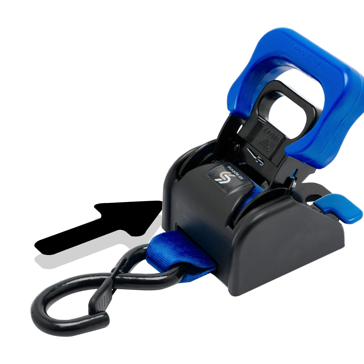 1 7/8 in x 4 ft Dual Lock Transom Retractable Ratchet Strap- Steel ...